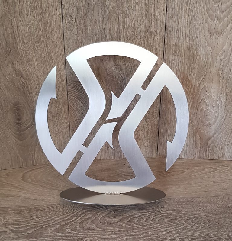 So Solid Crew Stainless Logo - Stand - Plasma Metal Art