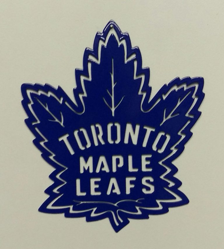 Toronto Maple Leafs Crest - Plasma Metal Art